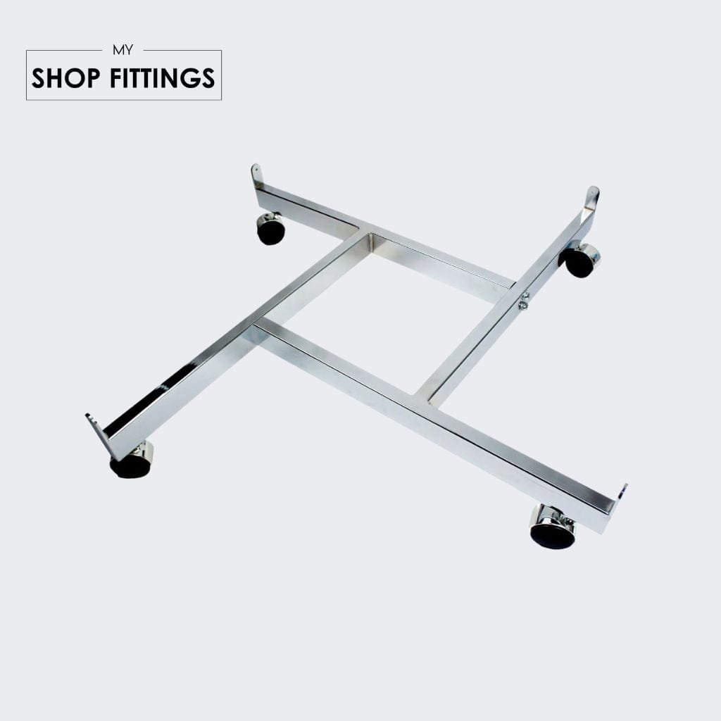 4 Way Base for Mesh Panel(Grid Panel) - My ShopFittings