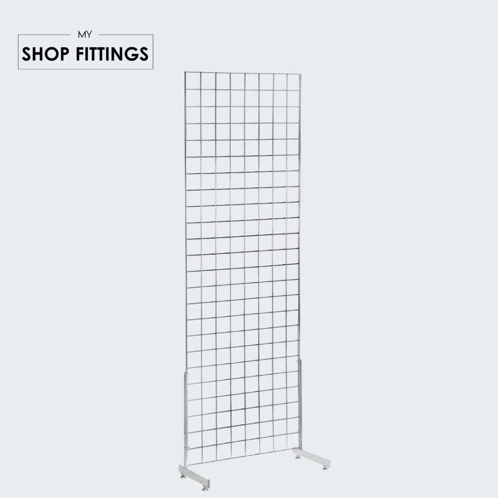Mesh Panel(Grid Panel) Single Sided Stand – 6ft - My ShopFittings