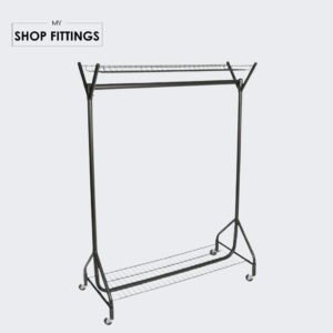 Chrome Heavy-Duty Junior/Kids Clothes Rail - My ShopFittings