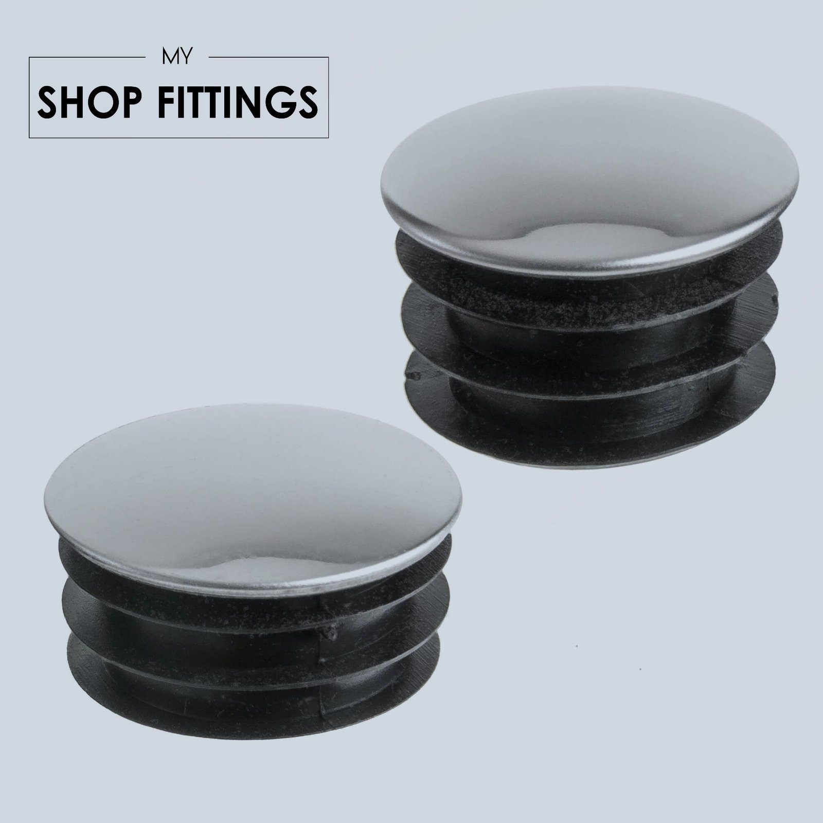End Cap for 25mm Tube Plastic - My ShopFittings