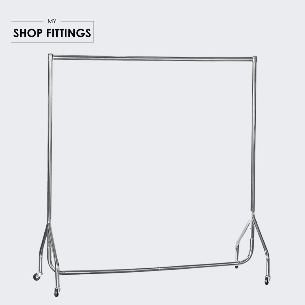 Chrome Heavy-Duty Junior/Kids Clothes Rail - My ShopFittings