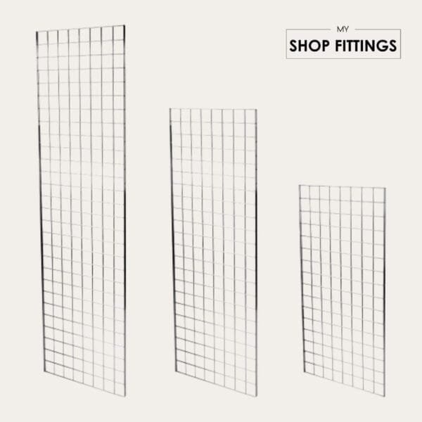 Mesh Panels(Grid Panels) – Chrome - My ShopFittings