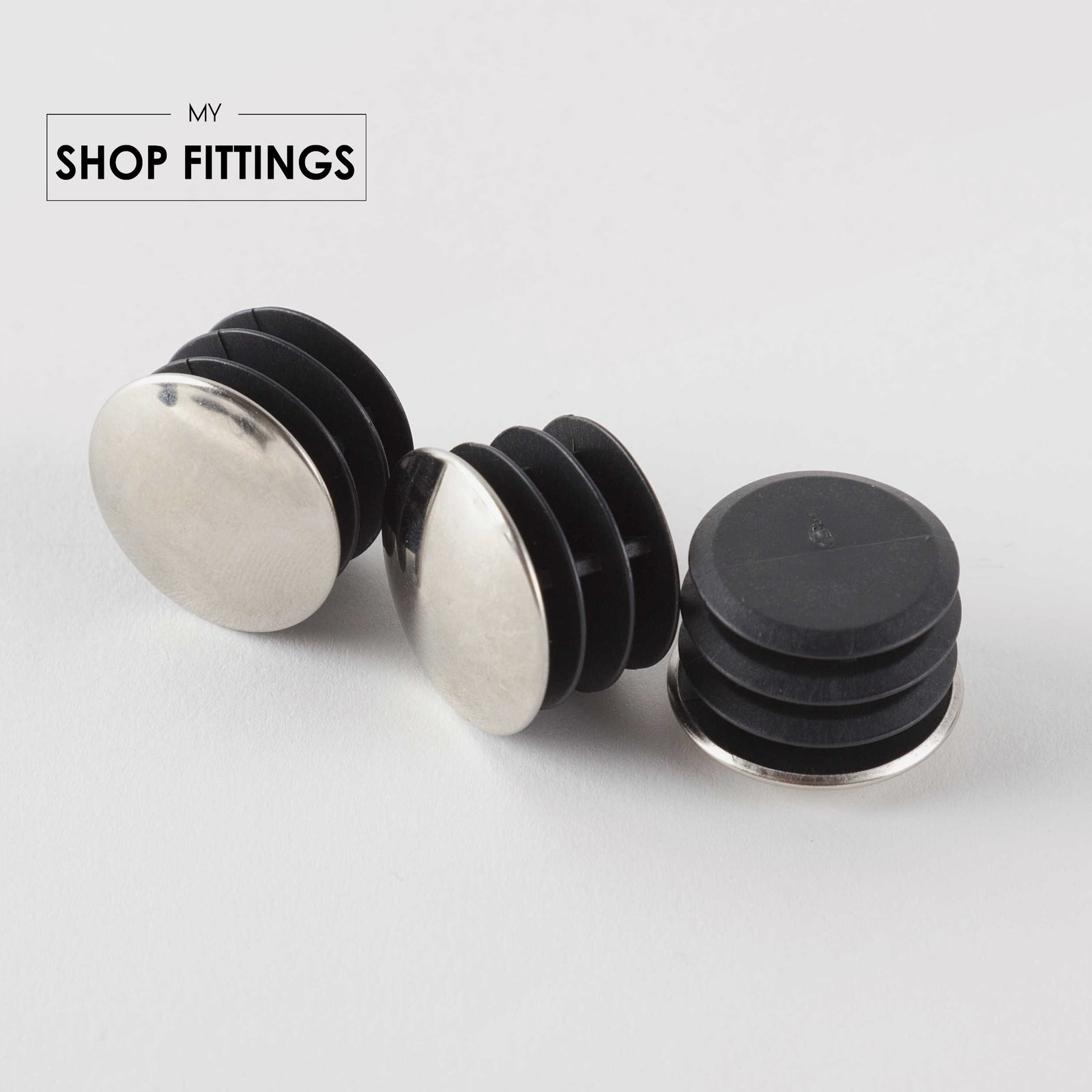 End Cap for 25mm Tube Plastic - My ShopFittings