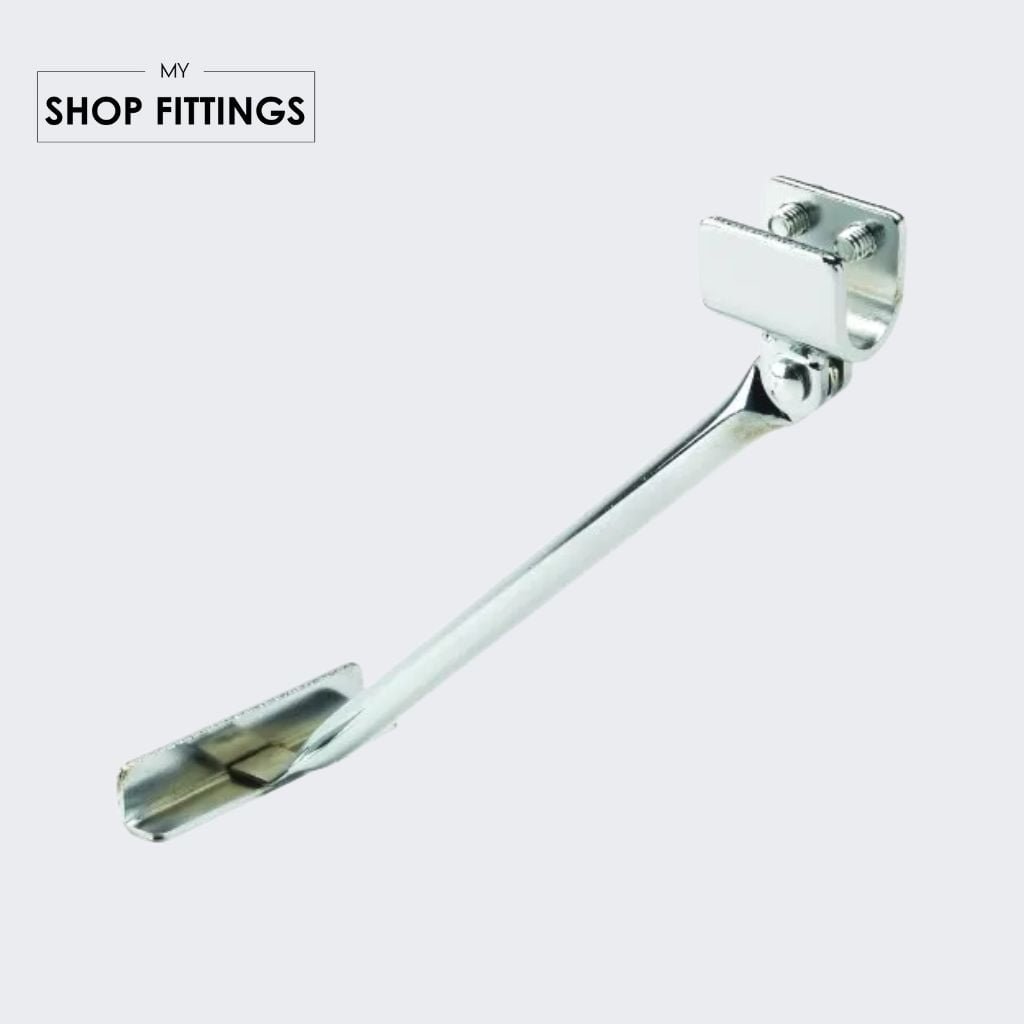 Chrome Slatwall D-Rail – Support Arm - My ShopFittings