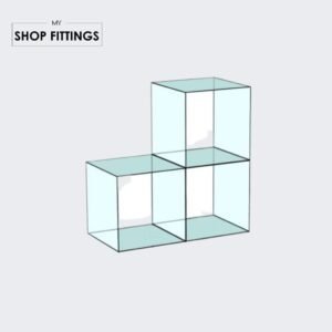 Cube 3 Stepped Glass Display - My ShopFittings