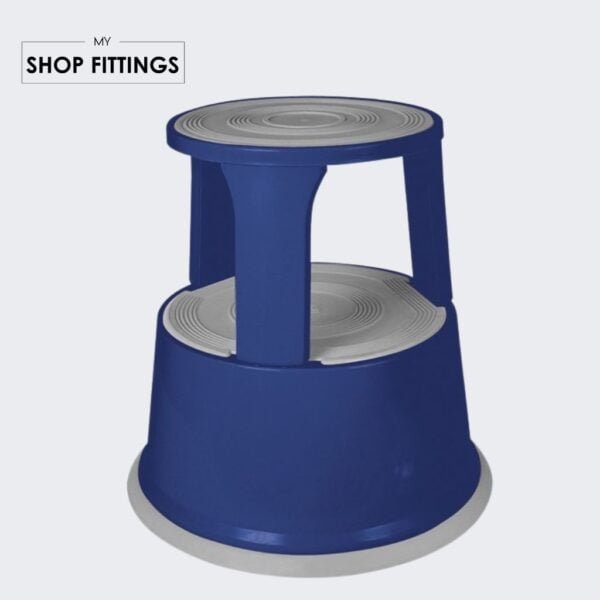 Metal Supa Step Stool – Blue - My ShopFittings