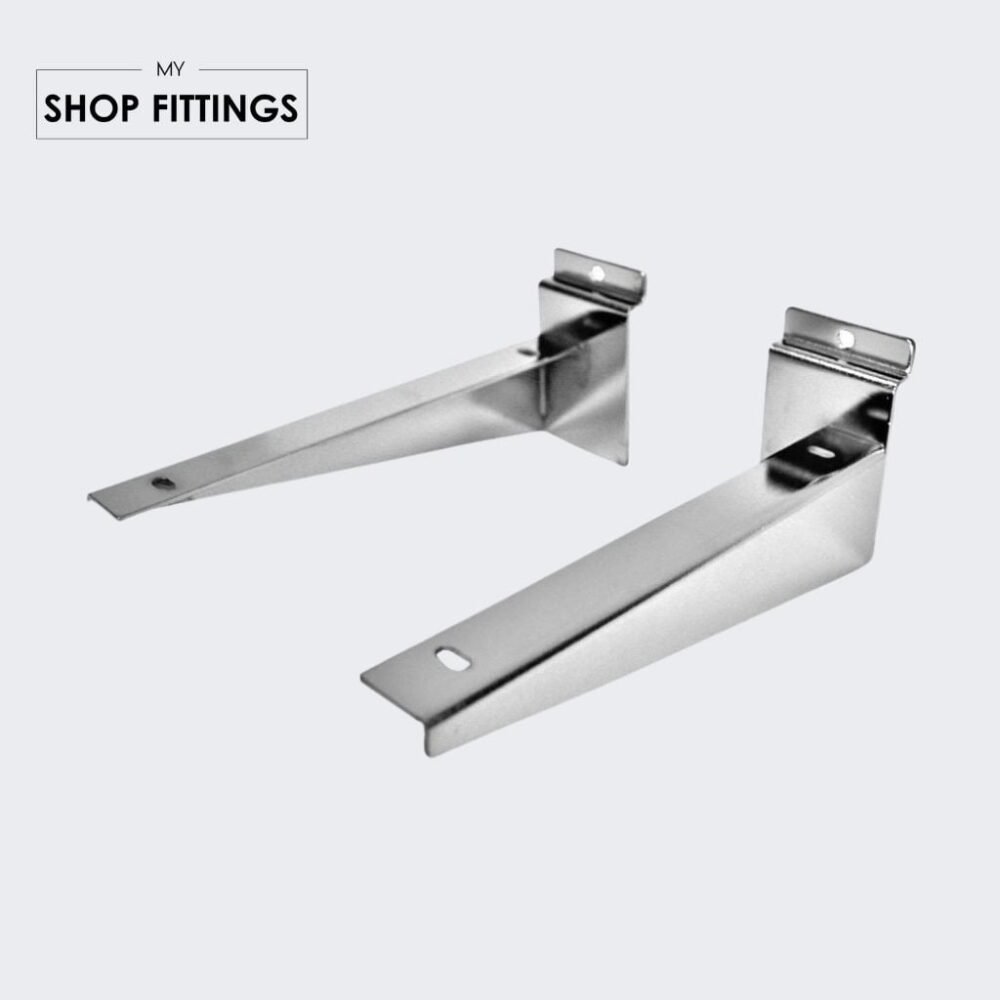 Buy Slatwall Shelving Brackets (Pair) – 300mm - My ShopFittings Ltd