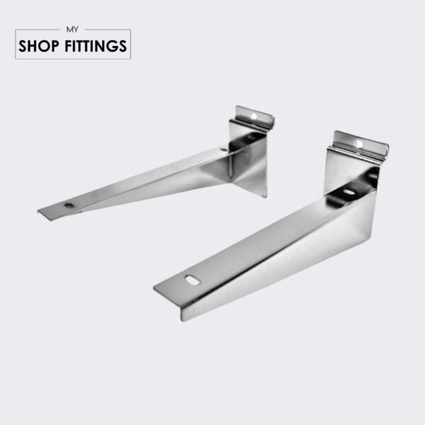 Slatwall Shelving Brackets (Pair) – 300mm - My ShopFittings