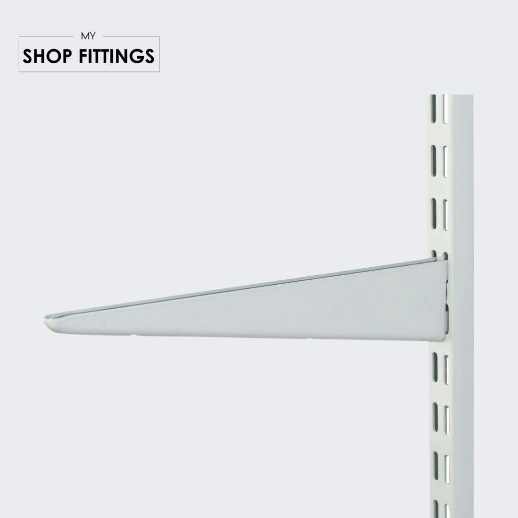 Buy TWIN SLOT WALL MOUNTED SHELVING SYSTEM BRACKETS-32mm Compatible ...