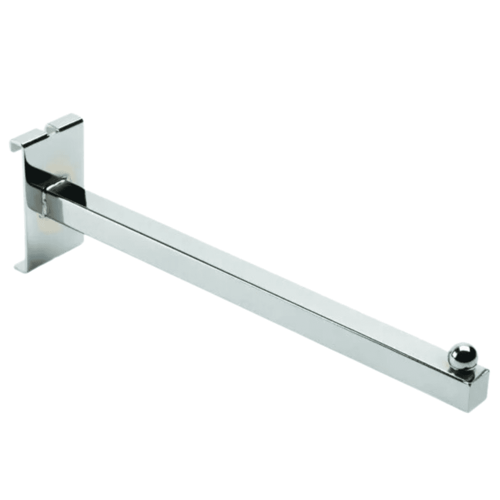 Buy Straight Square Arm For Slatwall - 400mm | My Shopfittings Ltd