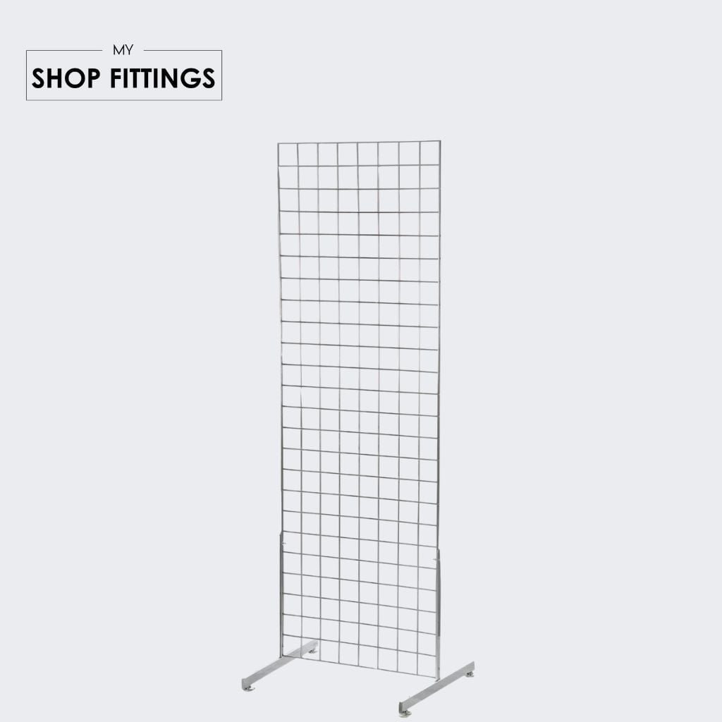 Mesh Panel(Grid Panel) Single Sided Stand – 5ft - My ShopFittings