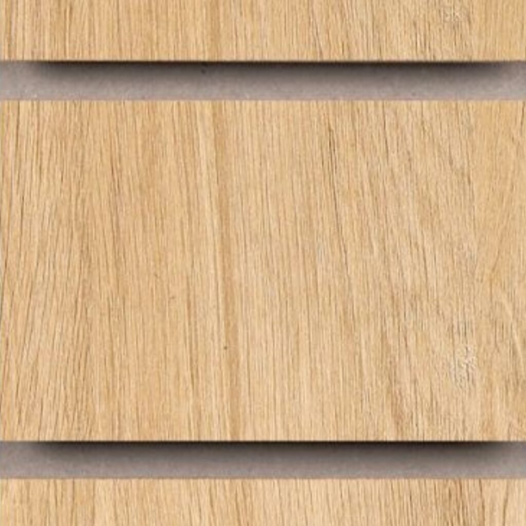 Aurora Oak Slatwall Board Panels | 18mm MDF Slatwall With 100mm Centres