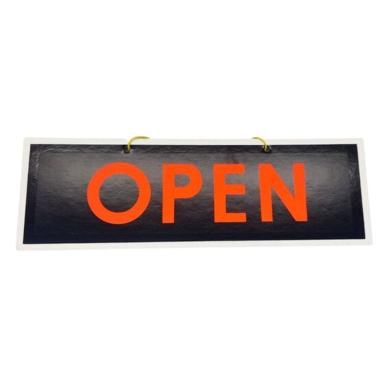 Black OPEN/CLOSED Signage | My Shopfittings Ltd