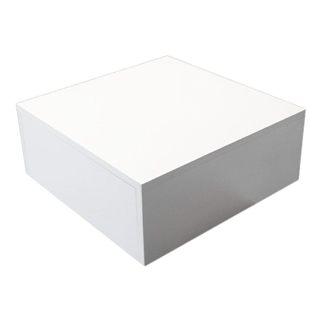 Window Display Plinth 500x500x200mm - White
