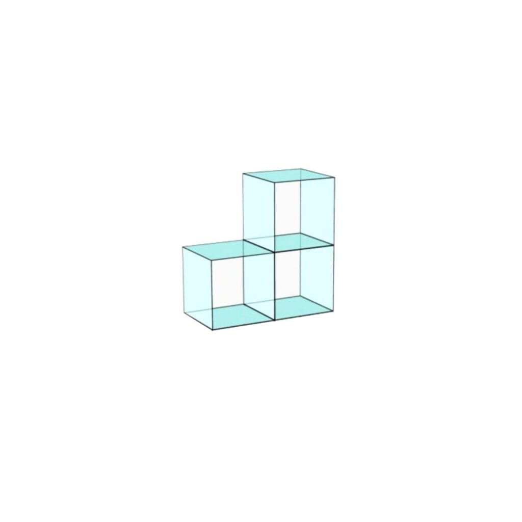 Cube 3 Stepped Glass Display | My Shopfittings Ltd